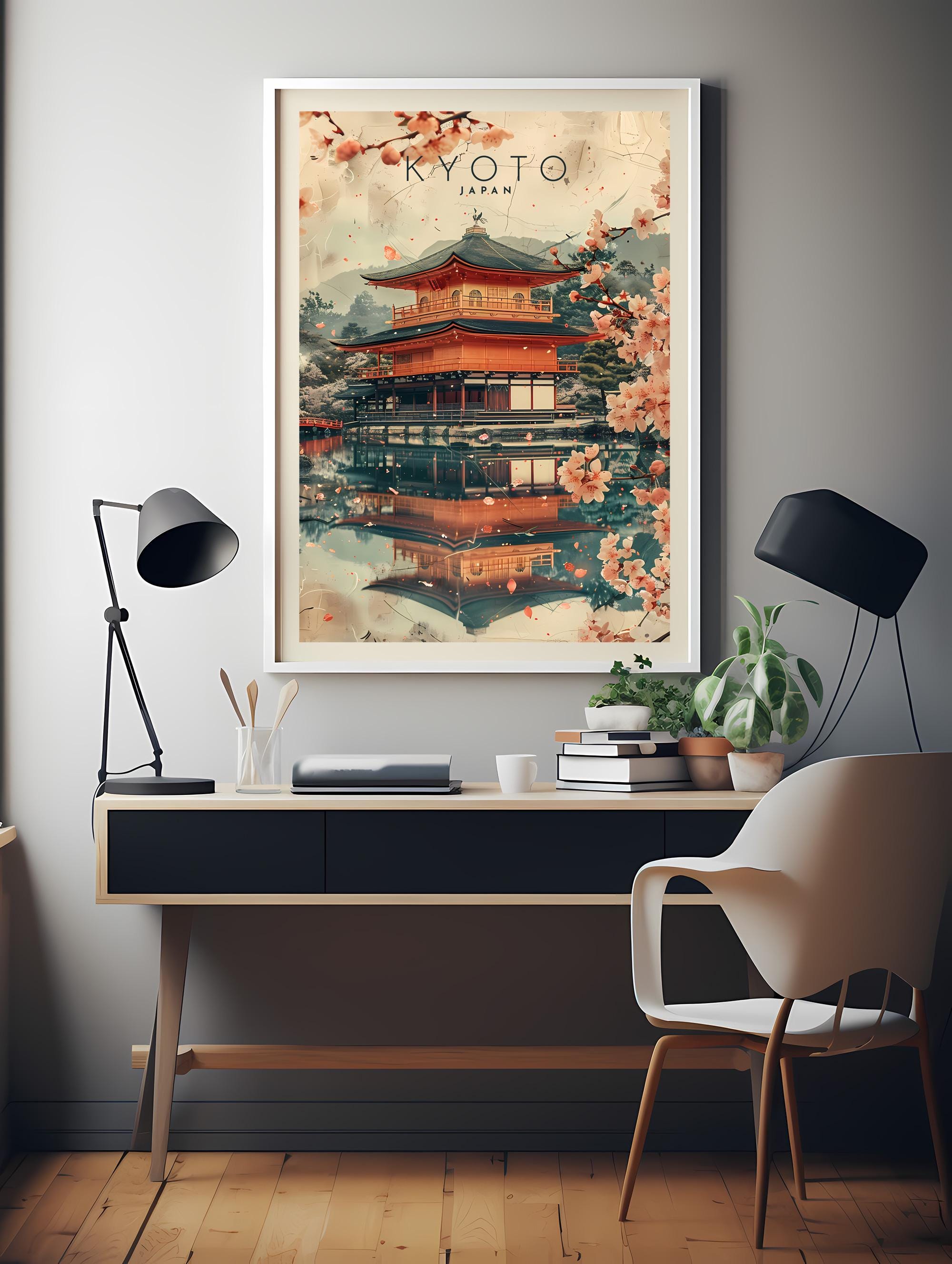 Japan Travel Poster Digital Printable Wall Art, Kyoto Instant Download ...