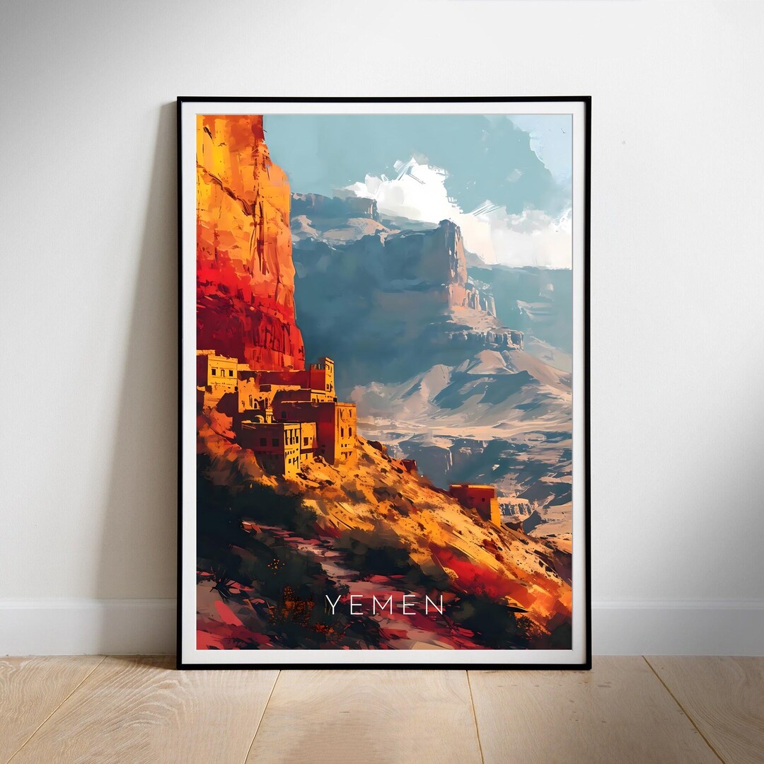 Yemen Travel Poster Digital Printable Wall Art, Instant Download ...