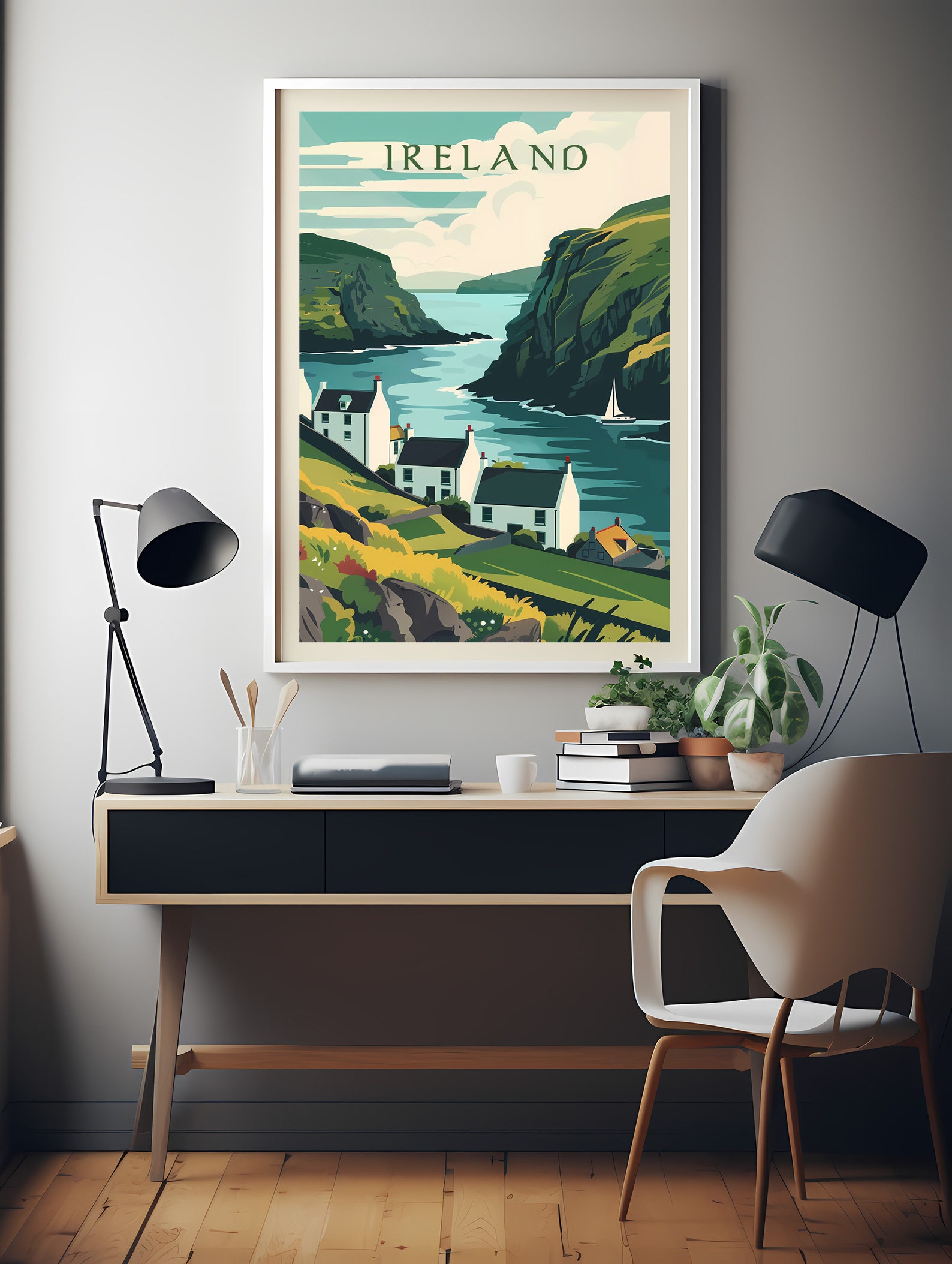 Ireland Travel Poster Digital Printable Wall Art, Instant Download ...