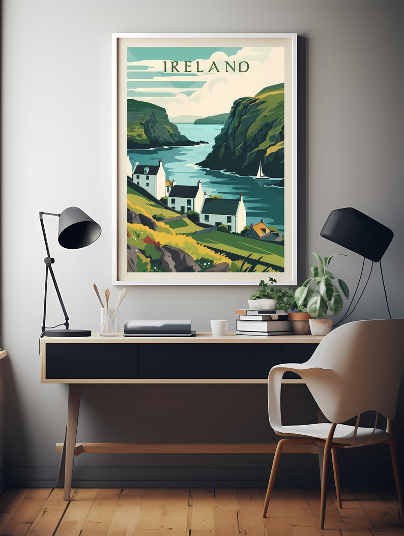 Ireland Travel Poster Digital Printable Wall Art, Instant Download ...