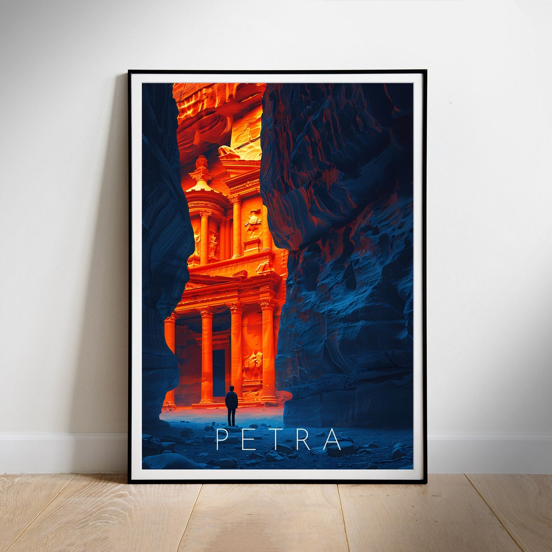 Petra Travel Poster Digital Printable Wall Art, Instant Download ...
