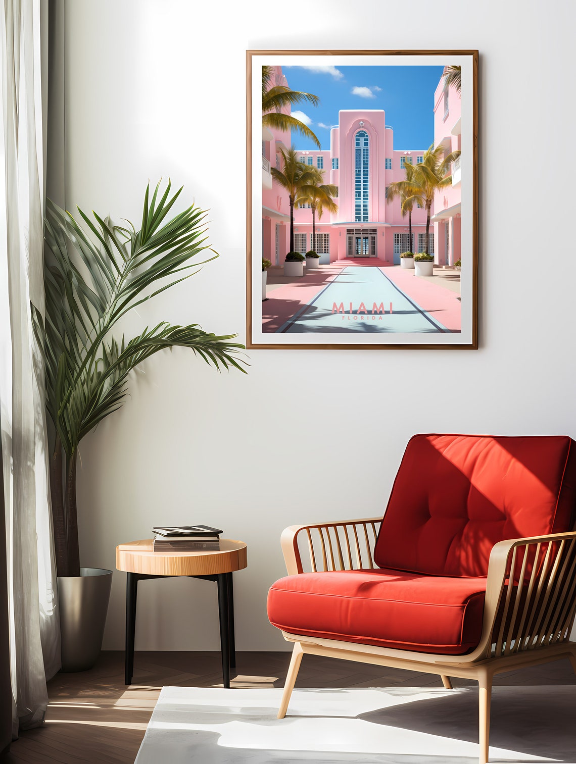 Miami Travel Poster Digital Printable Wall Art, Instant Download ...