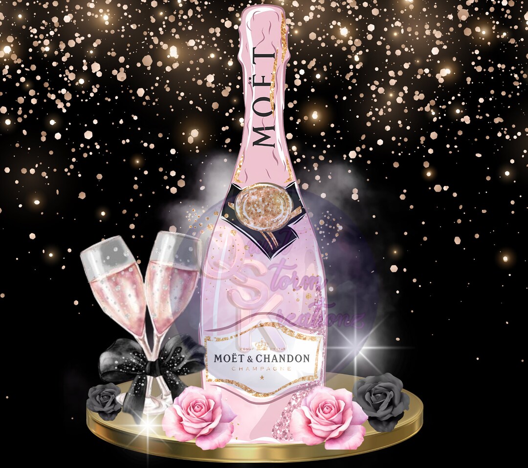 Moet Pink PNG Tumbler Wrap - Etsy
