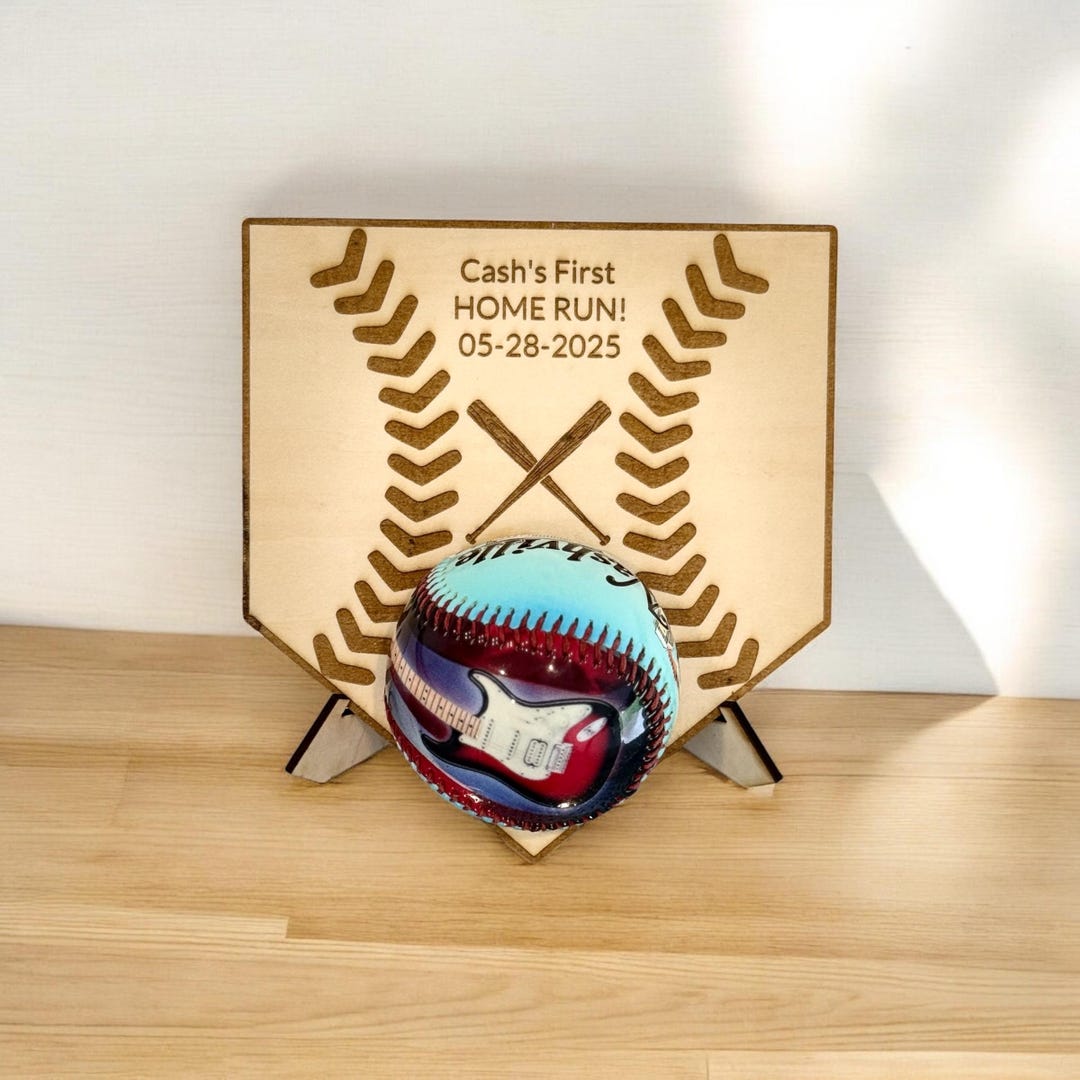 Personalized Baseball Home Plate Display | Custom Engraved First Home ...