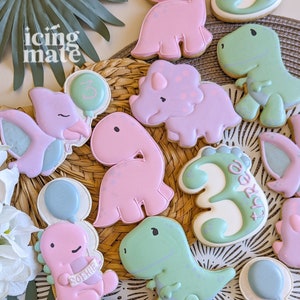 Three Rex- Dinosaur Cookie Cutter Set - Etsy