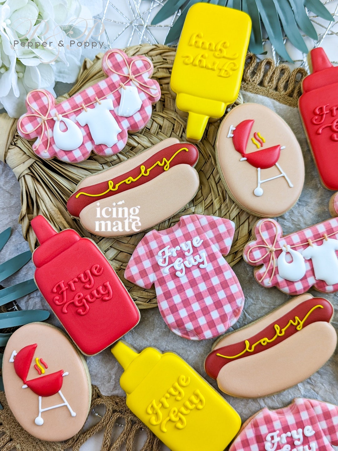 Baby-que Baby Shower BBQ Cookie Cutters - Etsy