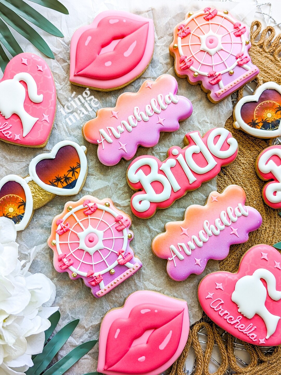 Coachella Bachelorette Cookie Cutters- Bridal Shower Cutters- Ferris ...