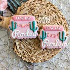 Cowgirl Rodeo Cookie Cutter Set- 1st Rodeo - Etsy