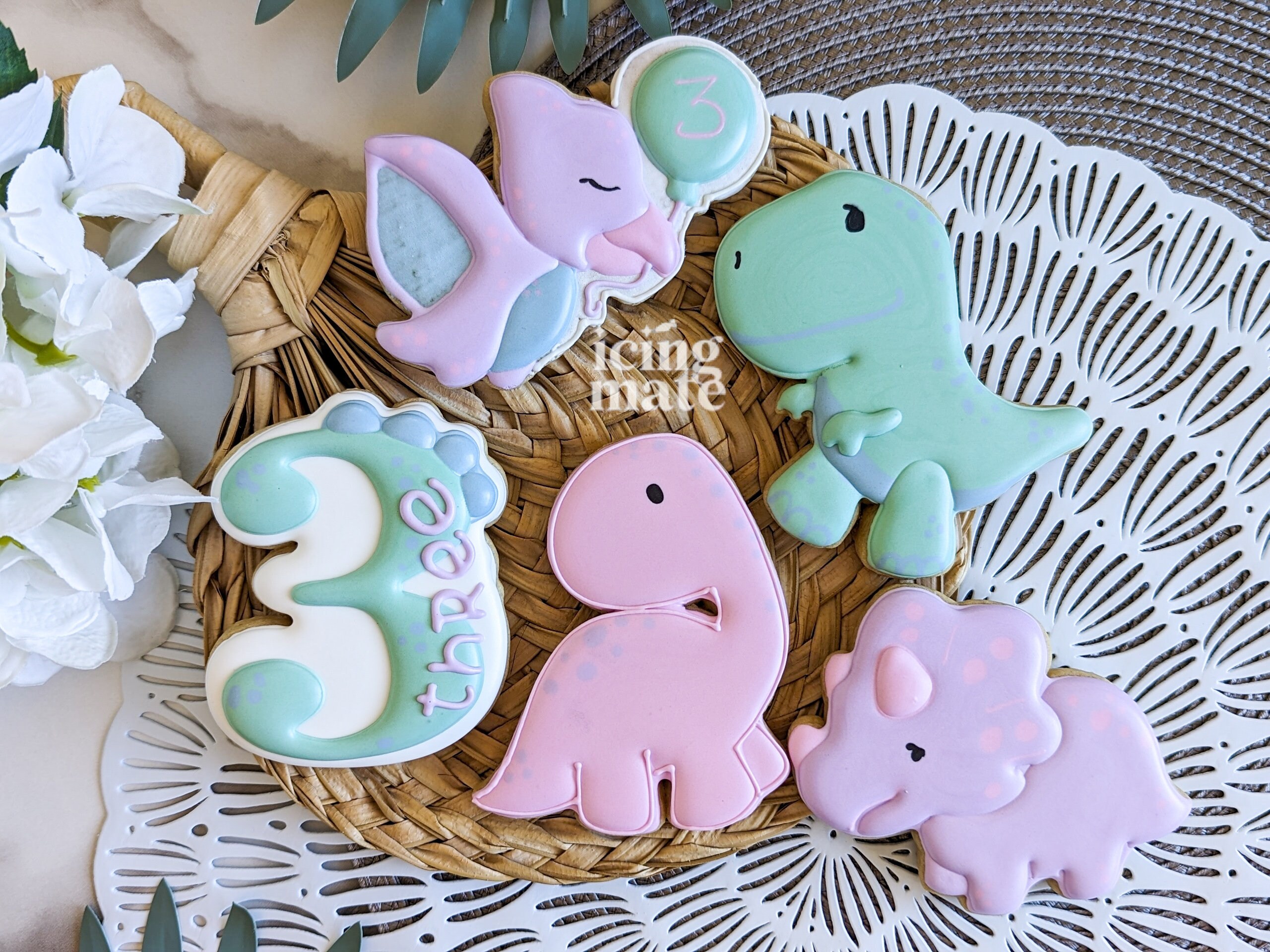 Three Rex Dinosaur Cookie Cutter Set - Etsy