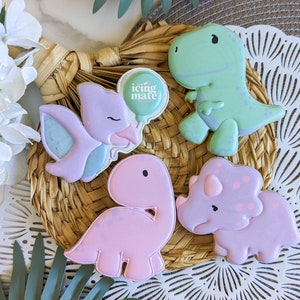 Three Rex- Dinosaur Cookie Cutter Set - Etsy