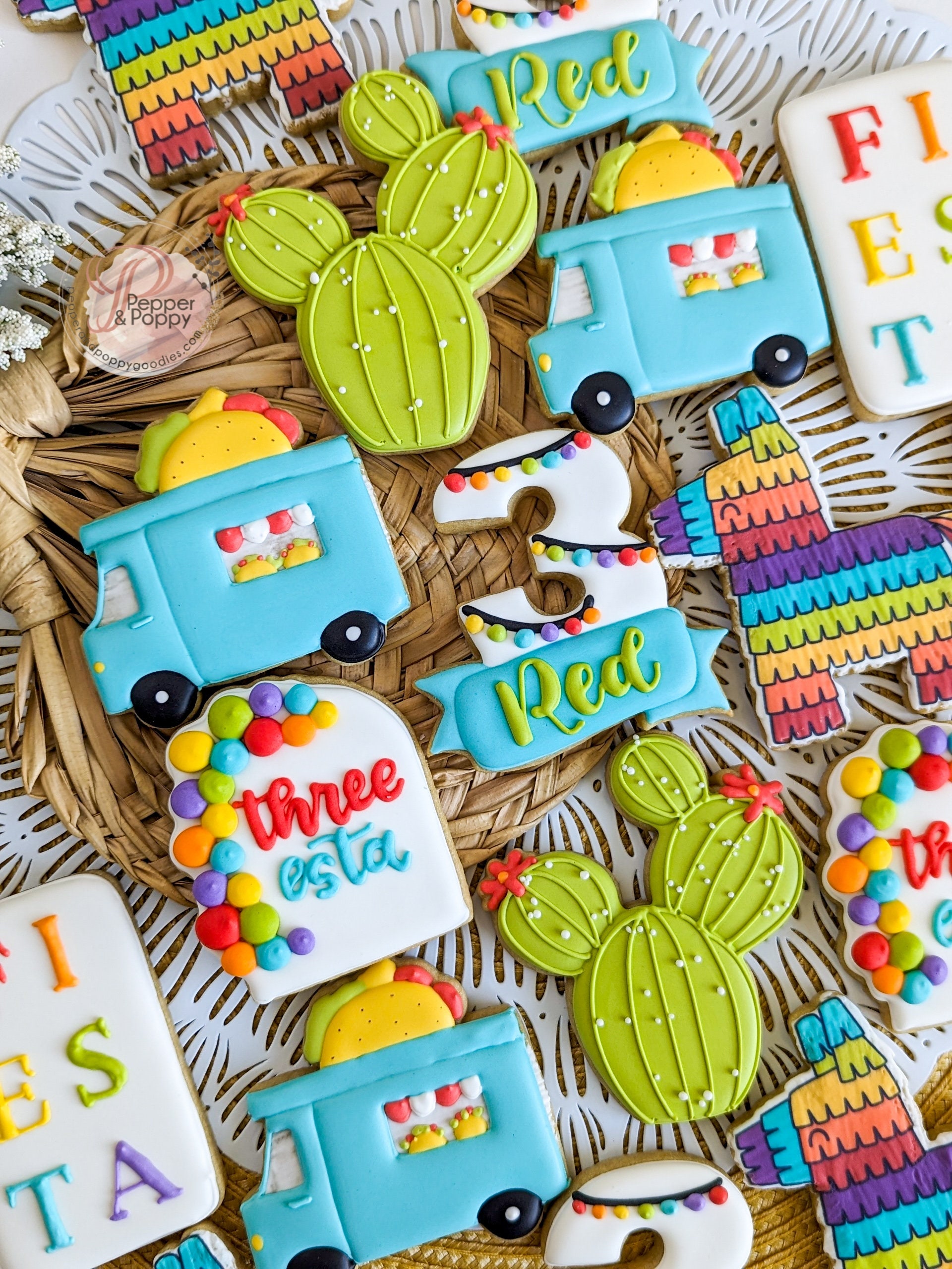 Fiesta Cookie Cutter Set- Three-esta - Etsy