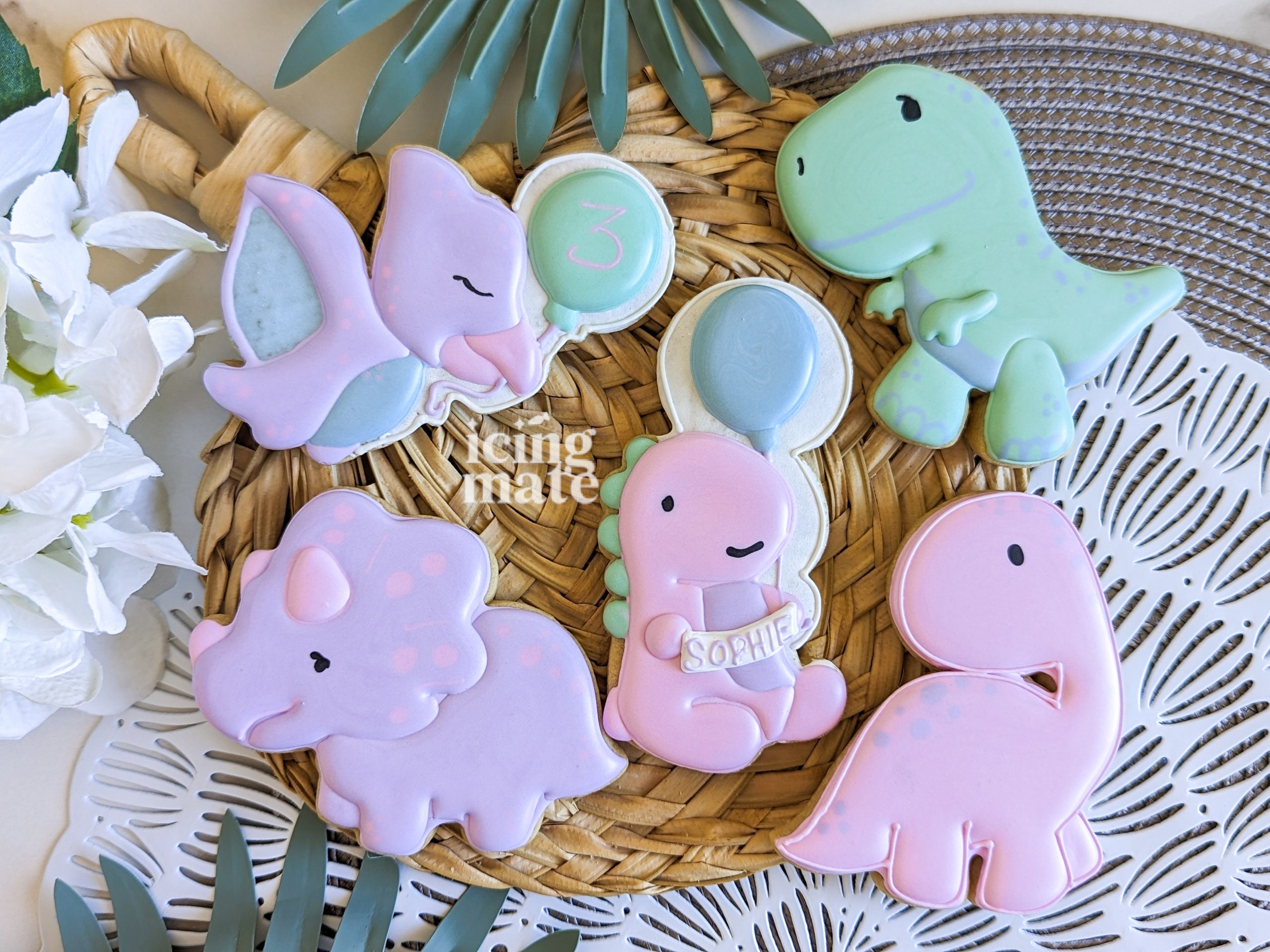 Three Rex Dinosaur Cookie Cutter Set - Etsy