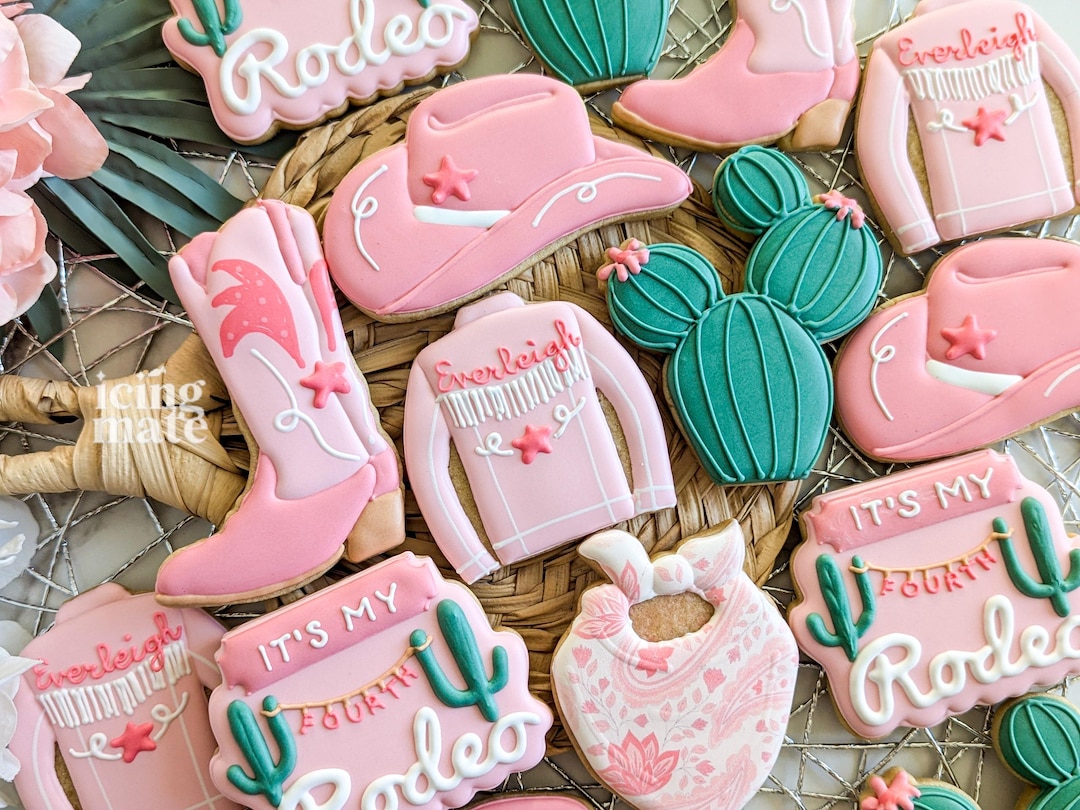 Cowgirl Rodeo Cookie Cutter Set- 1st Rodeo - Etsy