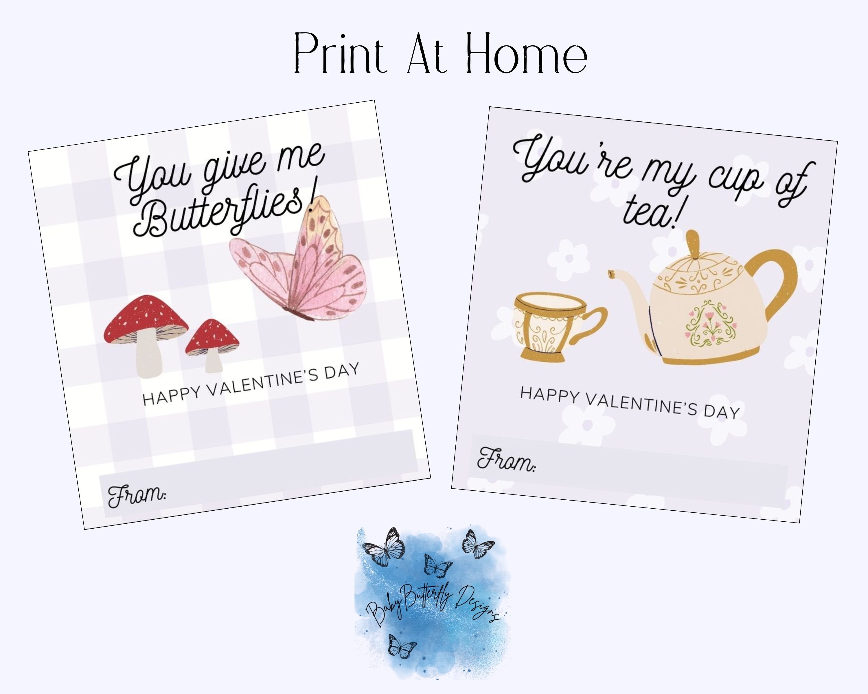 Printable Cottagecore Valentine's Cards- Instant Download, Use for ...