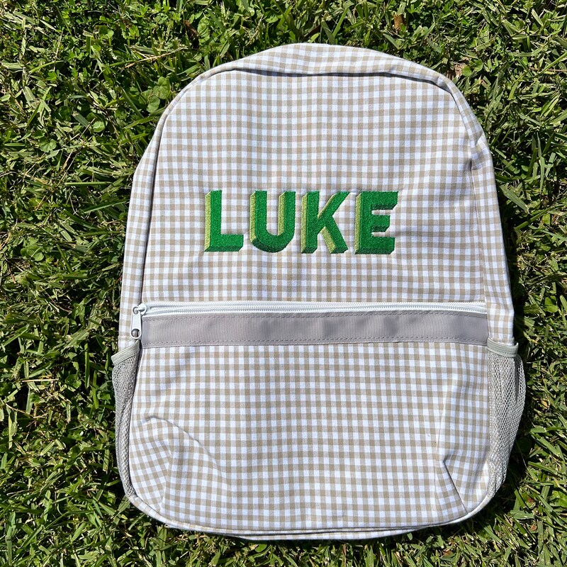 Embroidered Backpack - Etsy