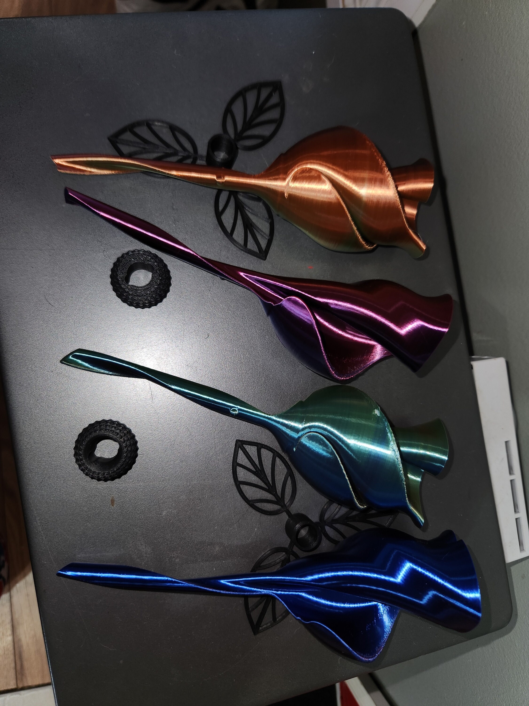 Twisted Rose With Stand 3d Printed - Etsy