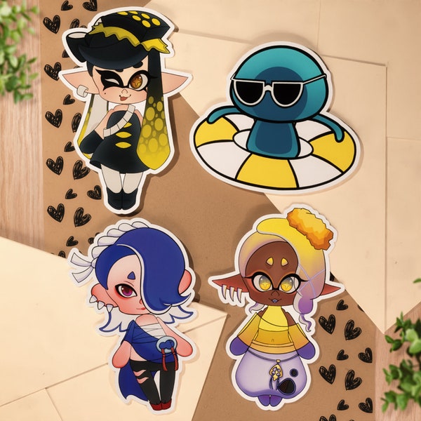 Nintendo Character Stickers - Etsy