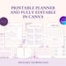 2026 Rose Planner Template: Floral Agenda, Goals, Habits (canva ...