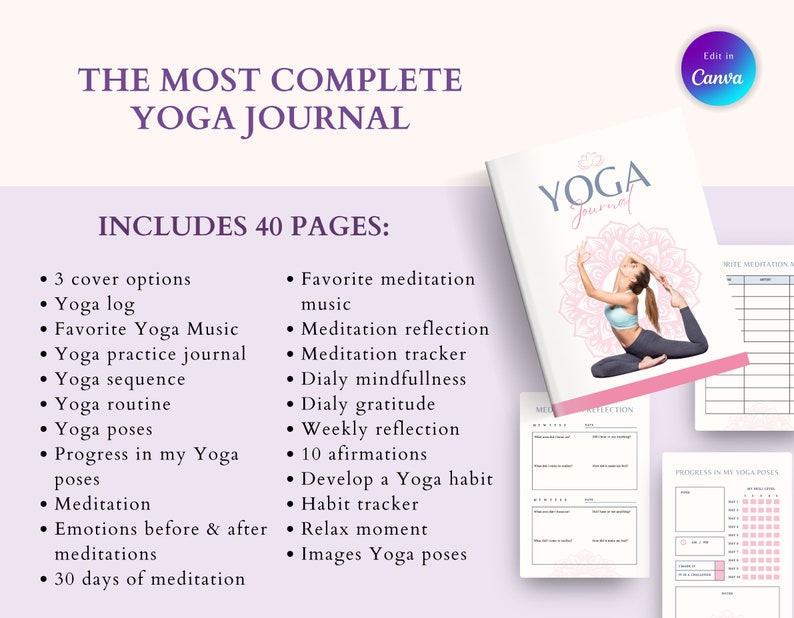 Yoga Essential Journal, Lead Magnet, Ultimate Yoga Journal, Complete ...