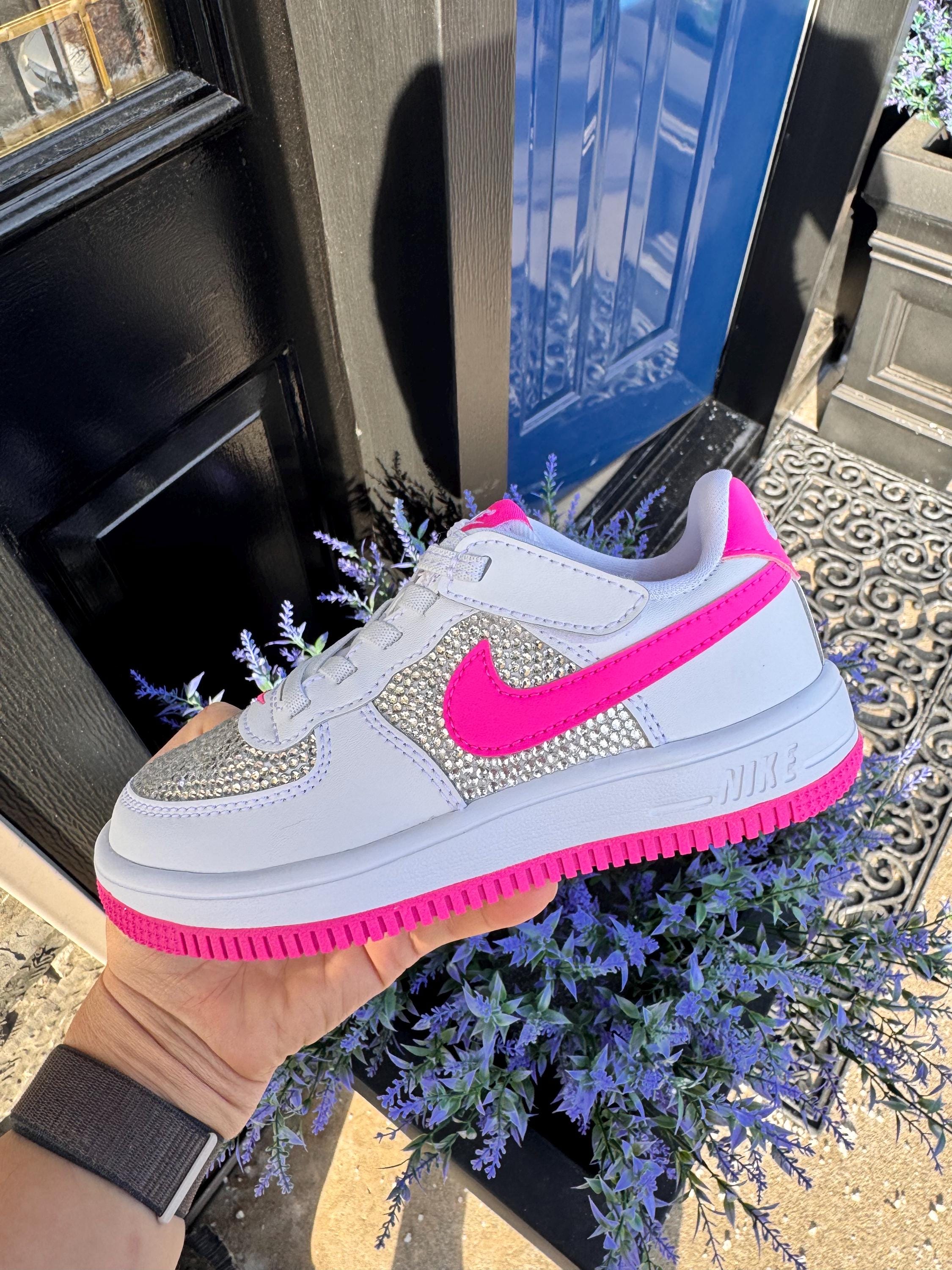 Custom Rhinestone Nikes Bling Shoes - Etsy