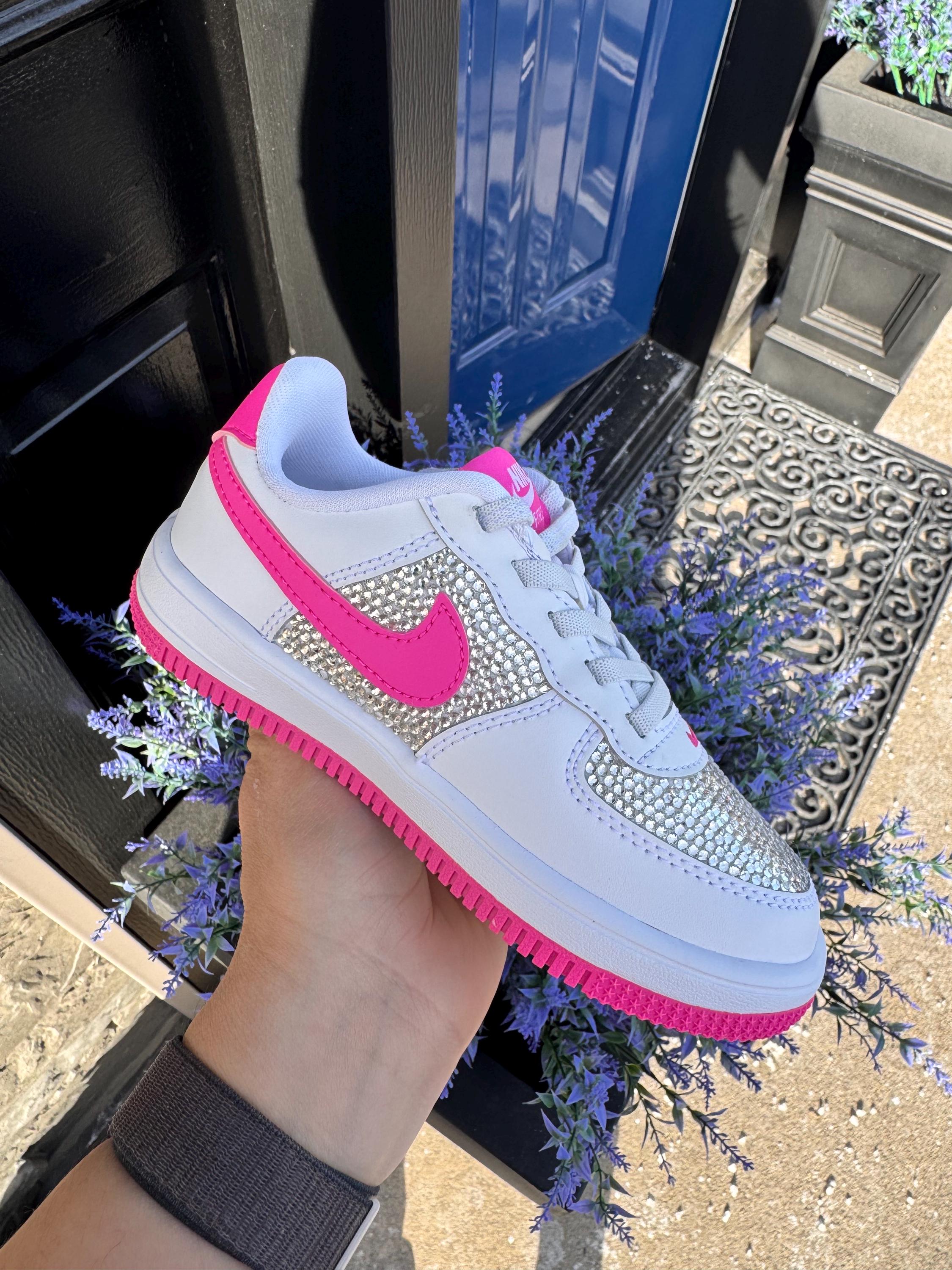 Custom Rhinestone Nikes Bling Shoes - Etsy