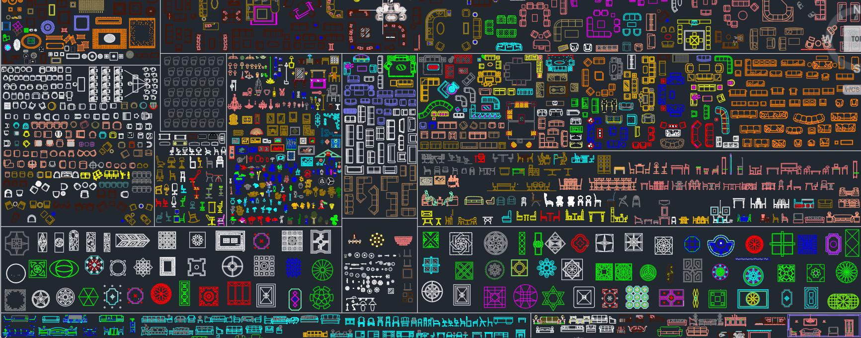 Ultimate Autocad 2D Blocks Library DWG CAD Templates, Drawings & Bundle ...