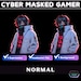 Pngtuber Premade Model Cyber Masked Gamer Boy | Twitch | Youtube ...