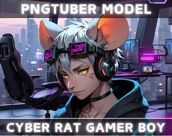 Premade Pngtuber Model Bear Boy Vtuber Model Male PNG Vtuber Avatar ...