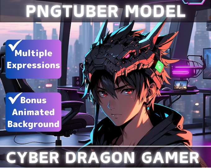 Kaito the Kistune Vtuber! - Vtube Studio Premade Model (fully Rigged ...