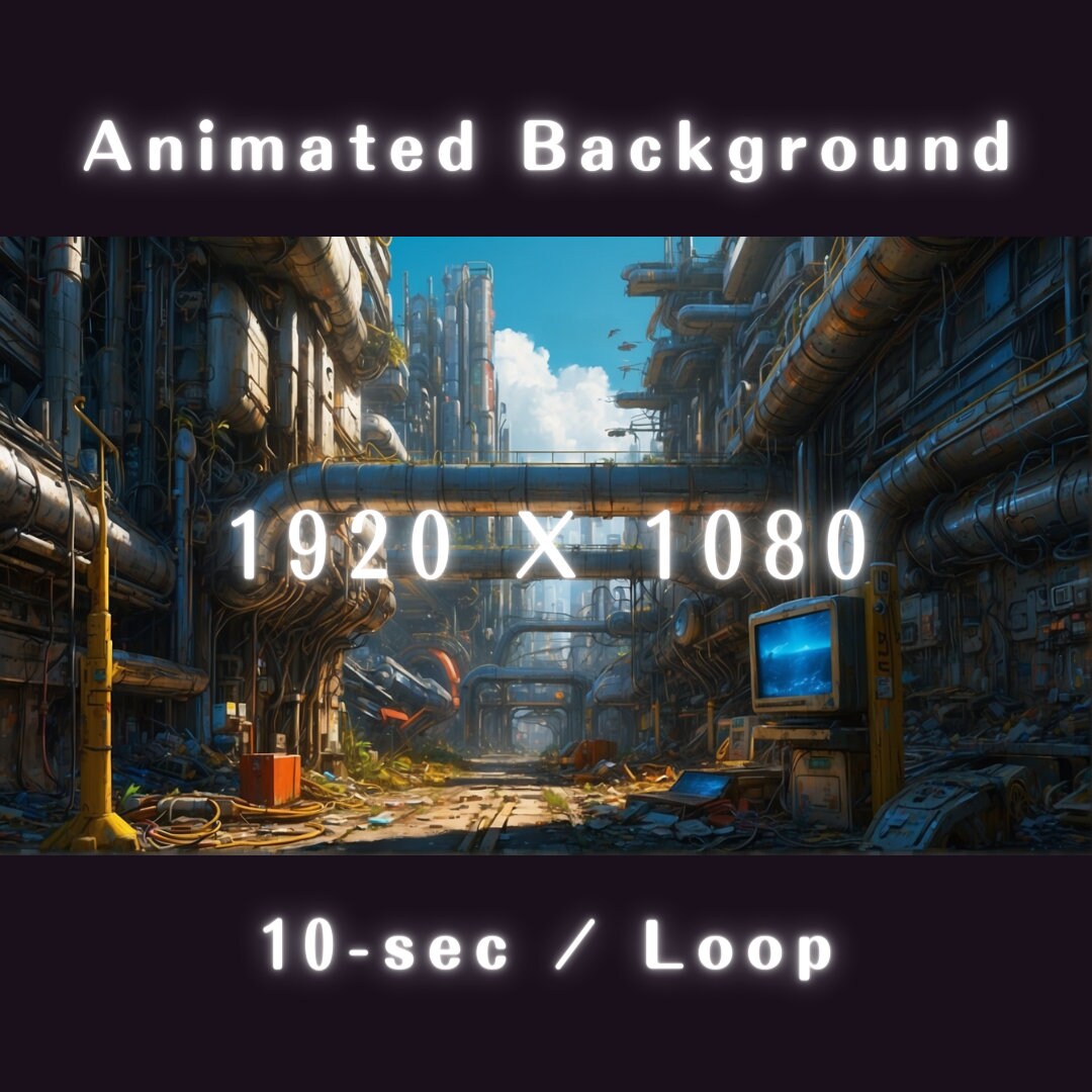 Animated Background Derelict Tech Haven for Streaming on OBS, Twitch ...