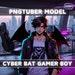 Premade Pngtuber Model Bat Boy Vtuber Model Male PNG Vtuber Avatar Game ...