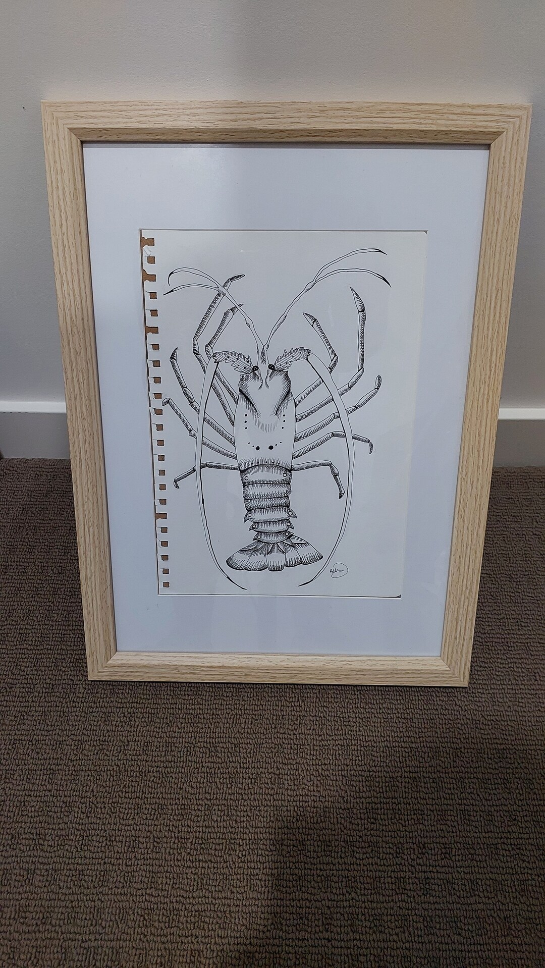 Lobster Pen and Ink Original Drawing - Etsy