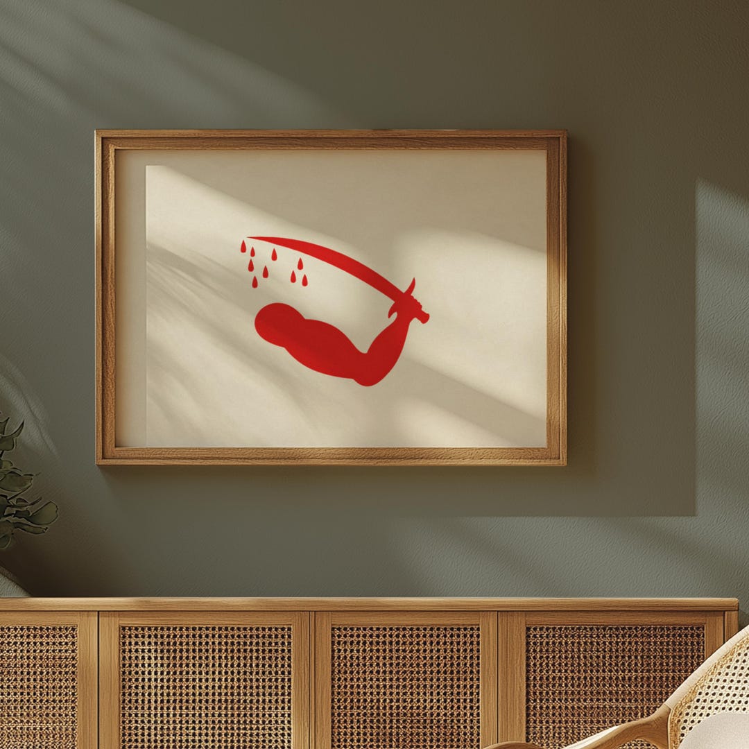 Bloody Arm Flag Print: Texas Revolution Poster - Etsy