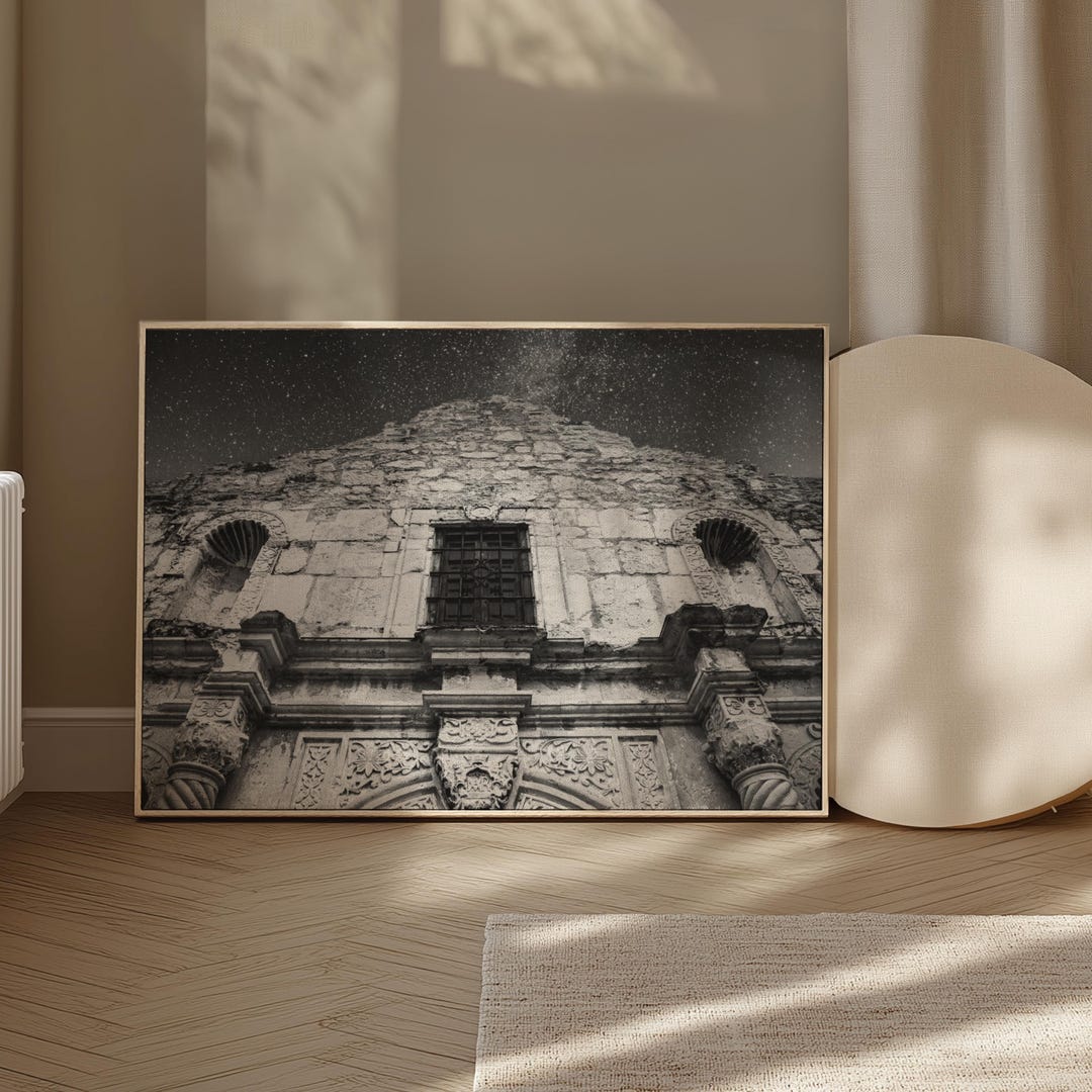 The Alamo at Night Print: San Antonio Texas Wall Art - Etsy