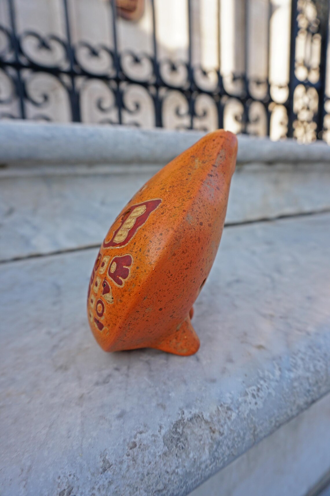 Peruvian Bird Warrior Ocarina / Clay Whistle Flute Ocarina / Inca ...