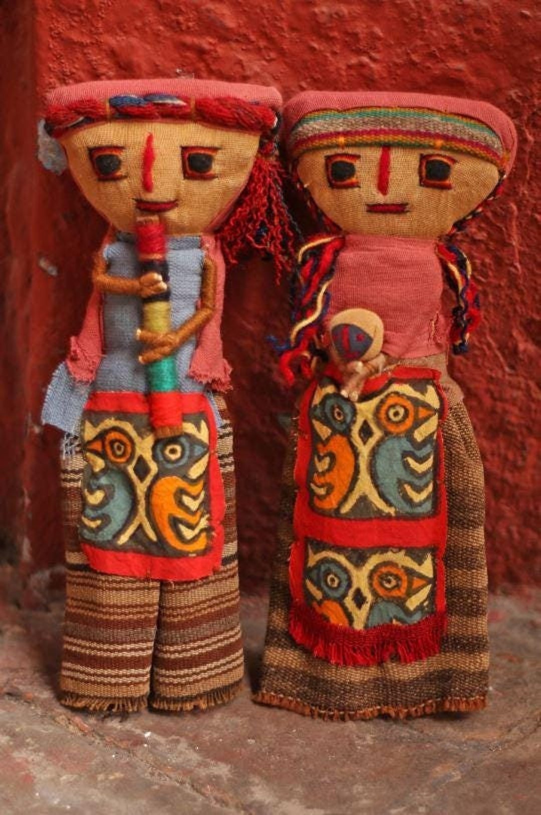 Pair of Peruvian Chancay Dolls / Peruvian Textiles / - Etsy