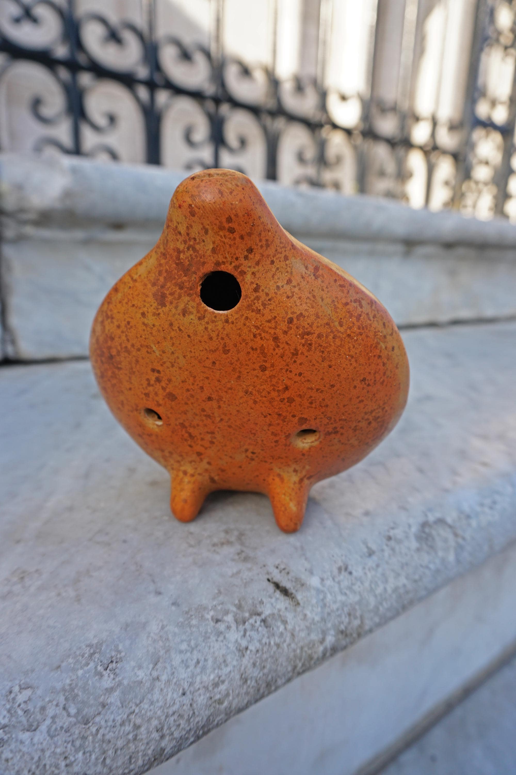 Peruvian Bird Warrior Ocarina / Clay Whistle Flute Ocarina / Inca ...