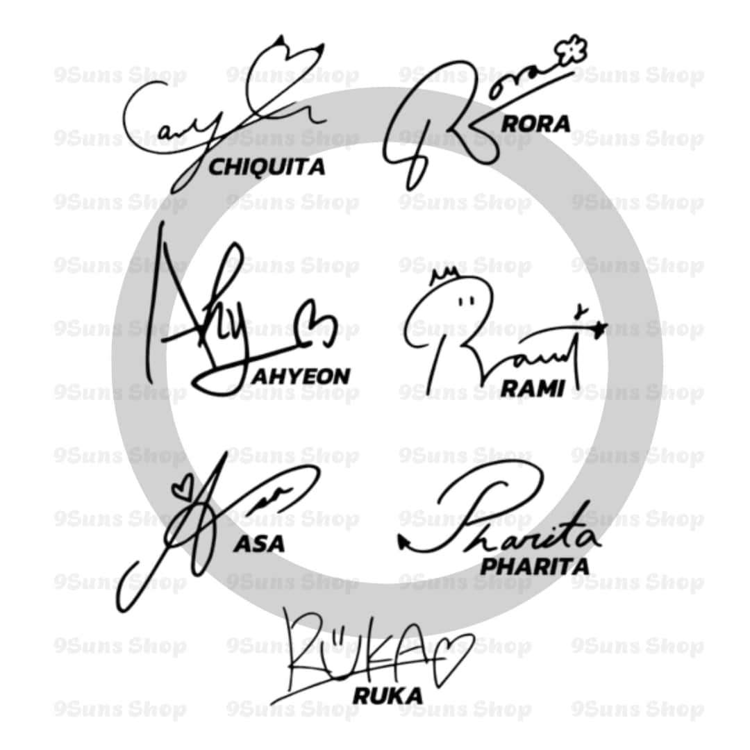 Signature Babymonster / .PNG / .SVG /digital Product. - Etsy