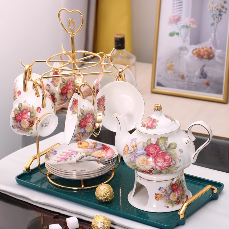 British Afternoon Tea Set European Ceramic Coffee Set Ceramic Coffee ...