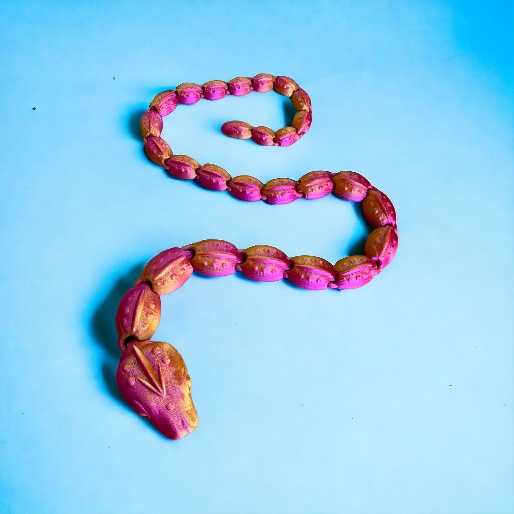 24-inch Articulating Snake Toy Fidget Toy Desk Toy 3D Printed Reptile ...