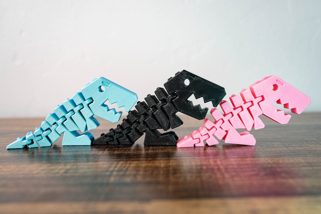 Flexible Fidget T-rex | Articulating Dinosaur Figure - Etsy