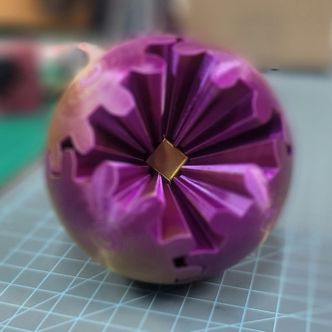 3d Printed Gear Ball This is a Gift for Everyone! Decor Traditional ...