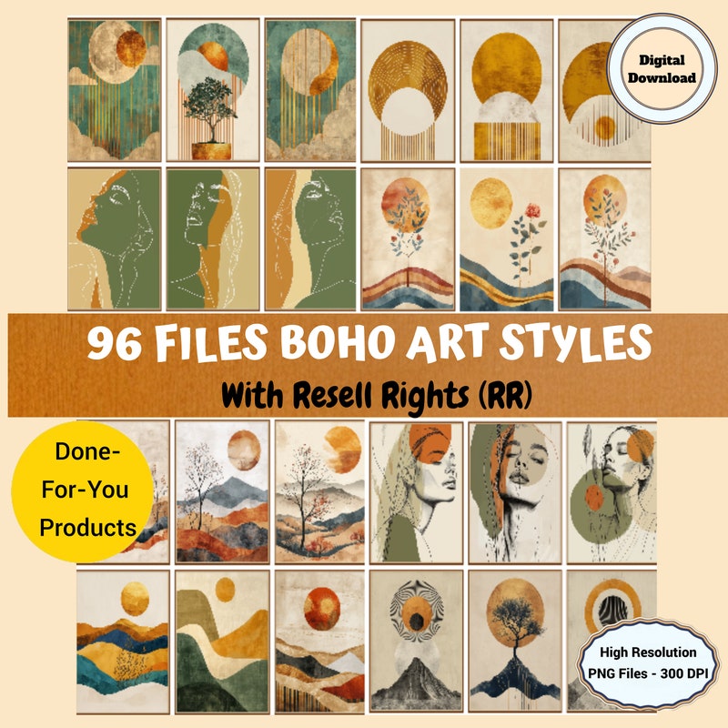 Boho Printable Art - Etsy