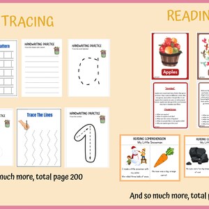 Preschool Kindergarten Learning Bundle, 4000+ Pages, Coloring, Numbers ...