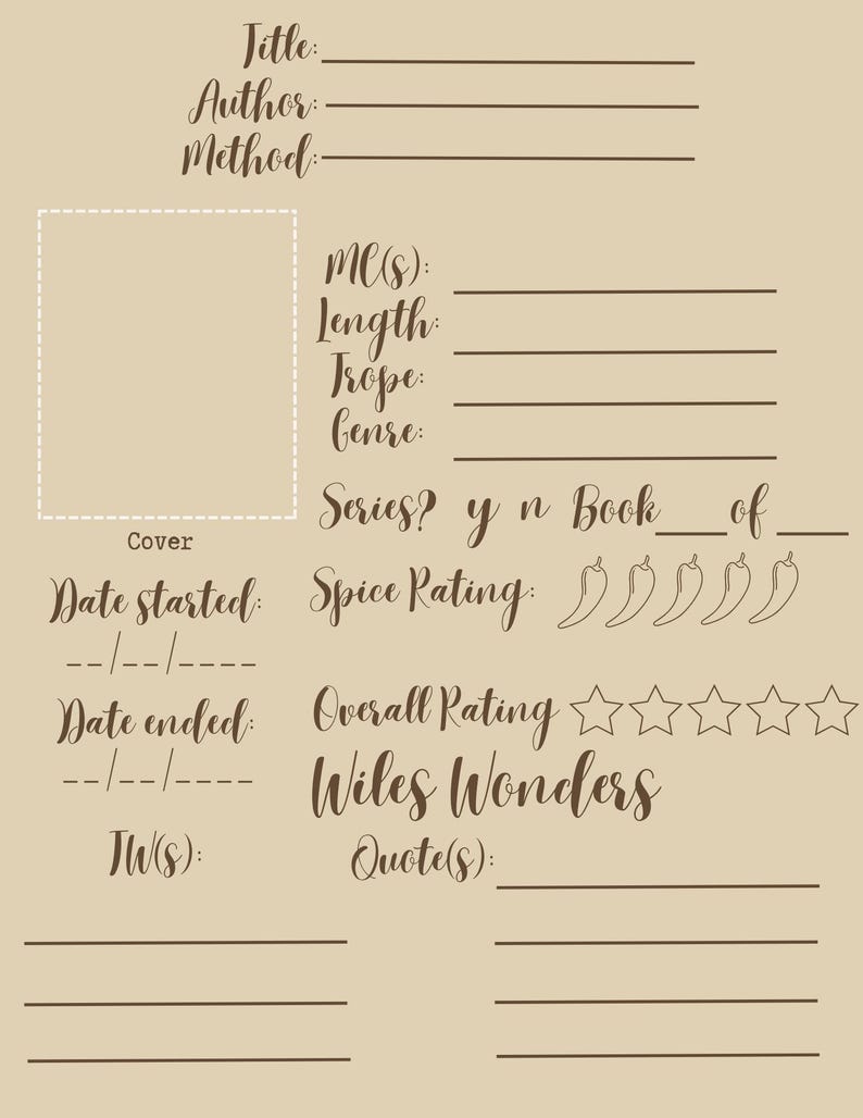Book Journal Goodnotes Template - Etsy