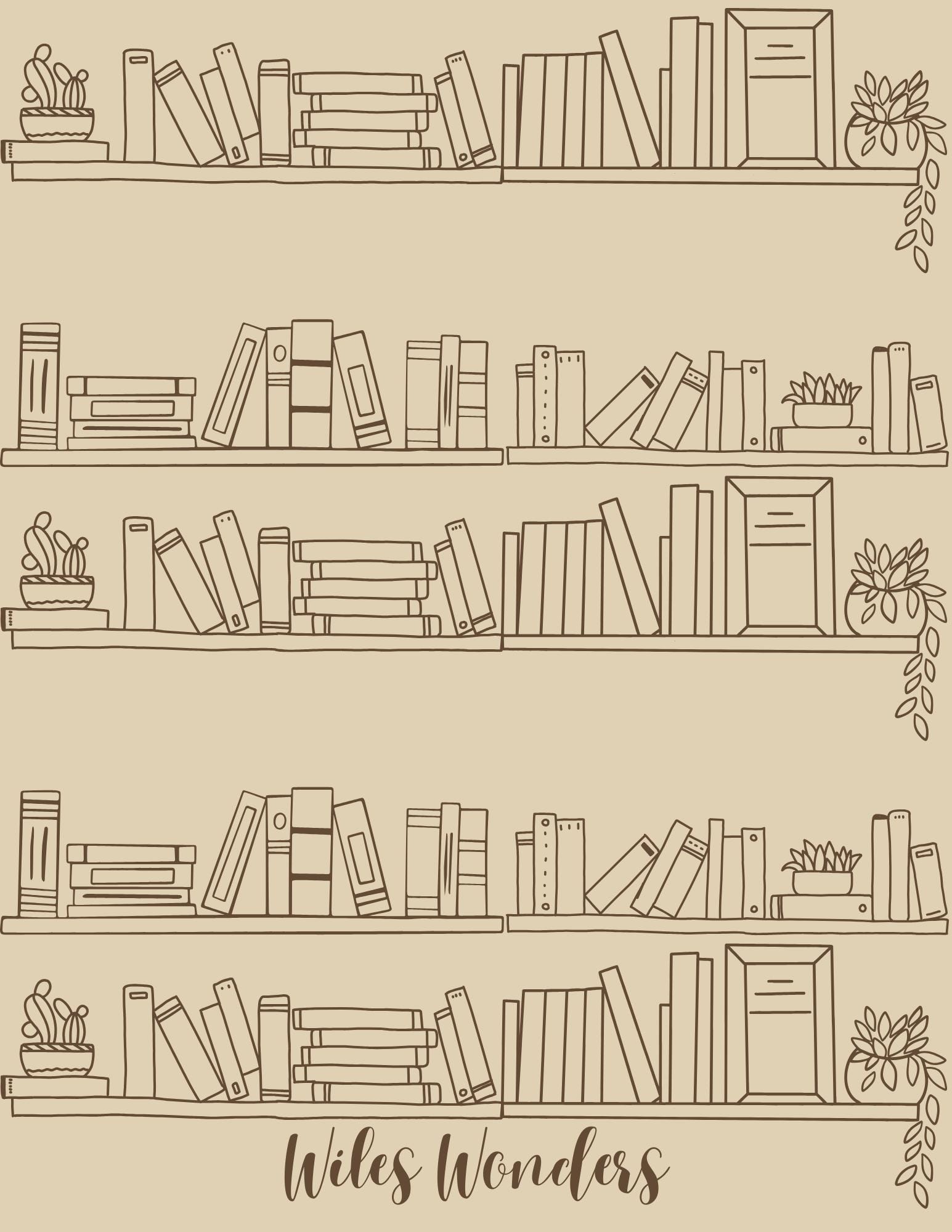 Book Journal Goodnotes Template - Etsy