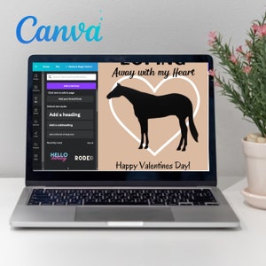 Show Stock Valentine's Day Cards Digital Template 3.5x4 Editable ...