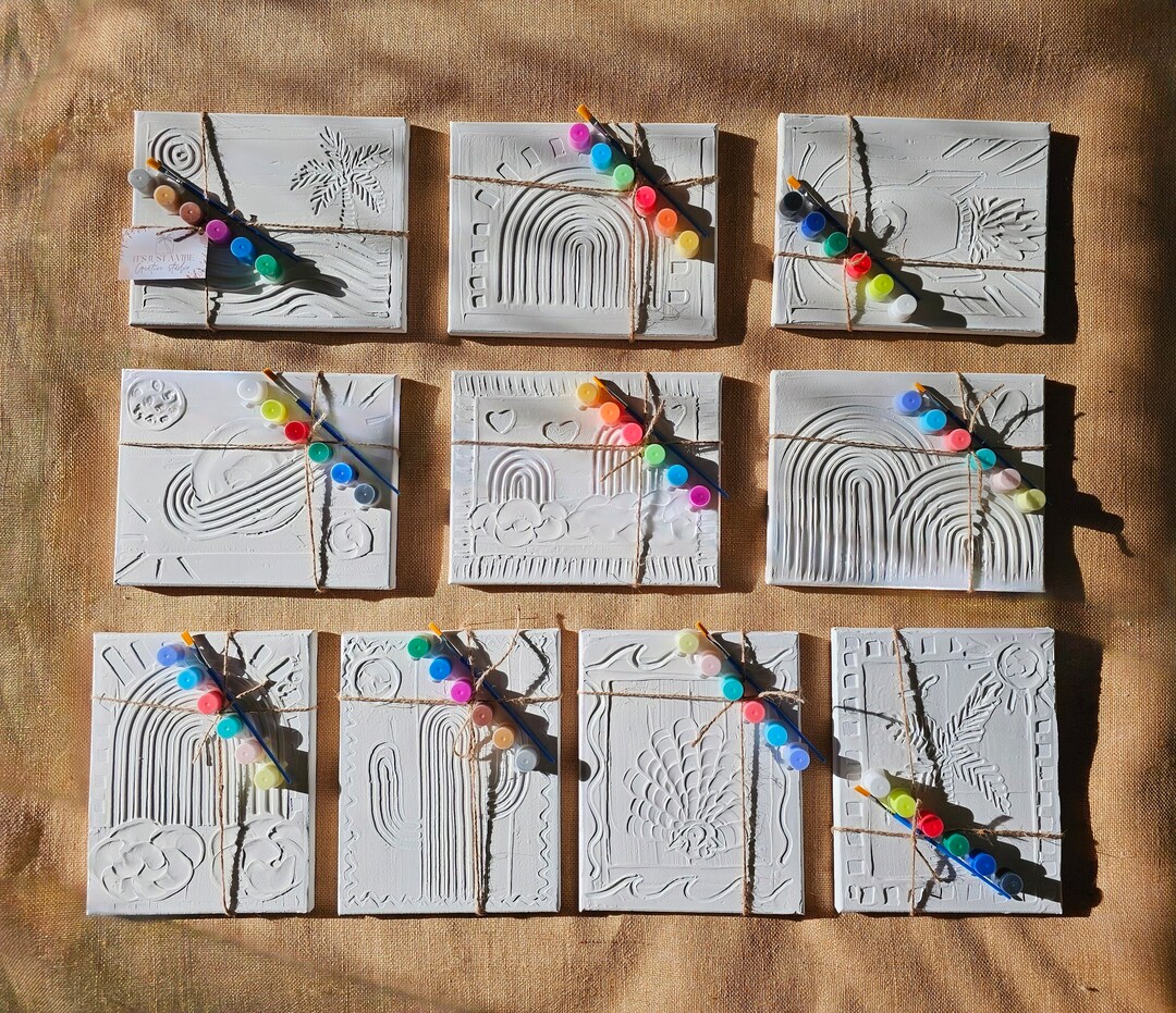 DIY Medium Painting Textured Art Kit - Etsy