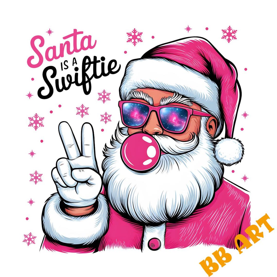 Santa is a Swiftie Png, Merry Swiftmas Png, Merry Christmas Png, Funny ...