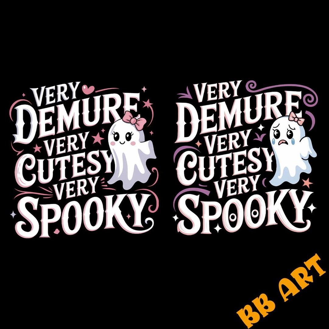 Very Demure Very Cutesy Very Spooky Png, Spooky Demure Png, Very Demure ...